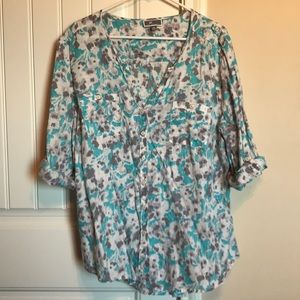 jm collection Tops | Petite Linen Button Front Shirt | Poshmark